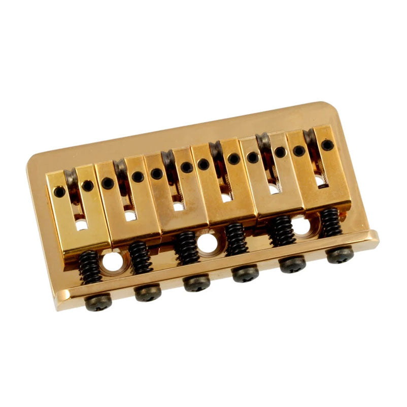 ABM Non-Tremolo Hardtail Bridge for Stratocaster Gold | Vision Guitar