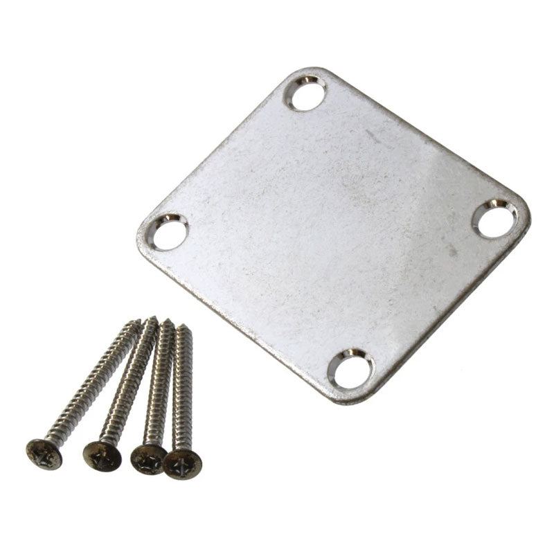 Stratocaster Quality Aged Chrome Neck Plate | Vision Guitar