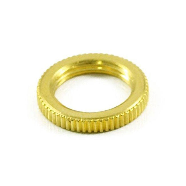 Switchcraft Gold Knurled Toggle Switch Spare Nut | Vision Guitar
