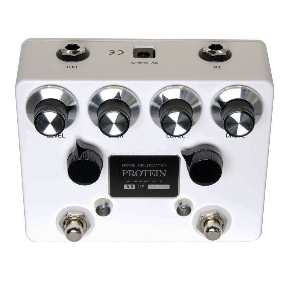 Browne Amplification Protein Version 3 Dual Overdrive Pedal White ...